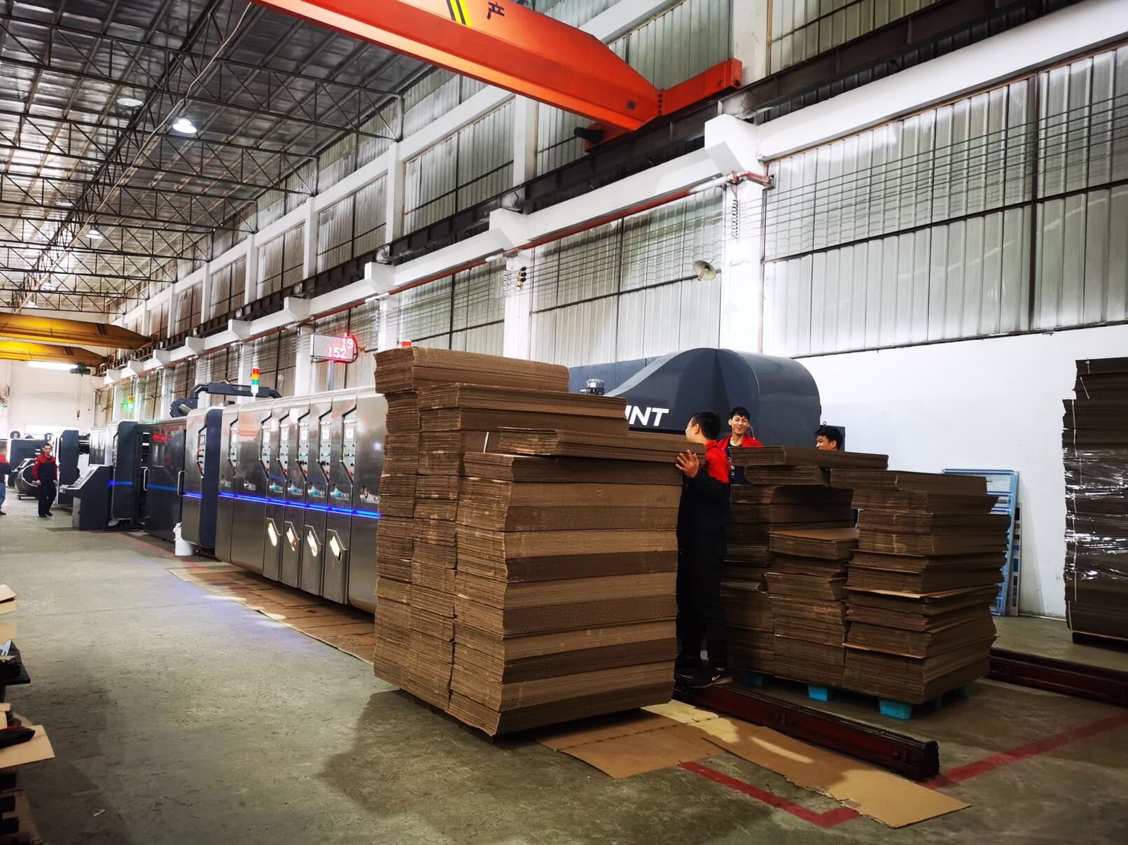 Corrugated Non Crush Feeder Flexo Folder Gluer FFG Caser Slotter Die ...